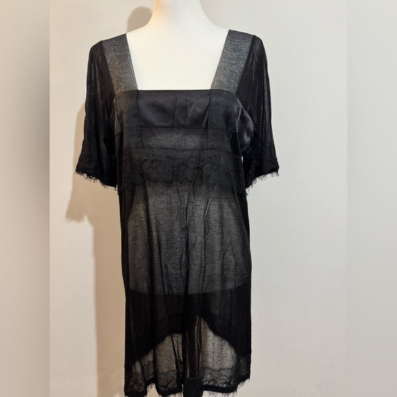 La Perla | Intimates & Sleepwear | La Perla Black Semi Sheer Lace Slips ...